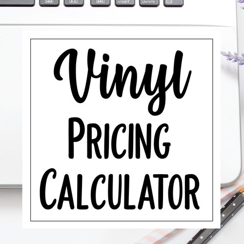 Vinyl Decal Pricing Calculator for Small Businesses Vinyl - Etsy