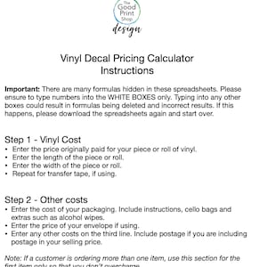 Vinyl Decal Pricing Calculator for Small Businesses - Vinyl Decal Price ...