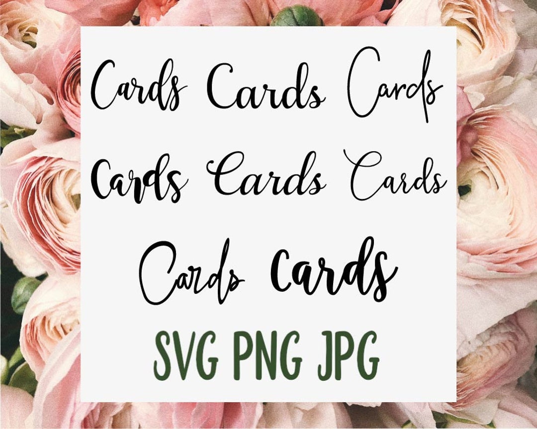 Cards SVG in Eight Styles for Wedding Wishing Well Cards Box - Etsy