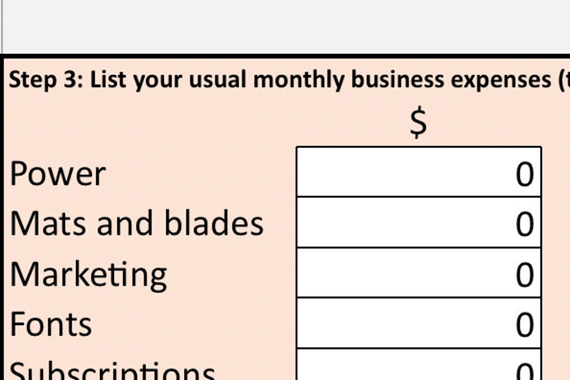 Vinyl Decal Pricing Calculator for Small Businesses Vinyl - Etsy