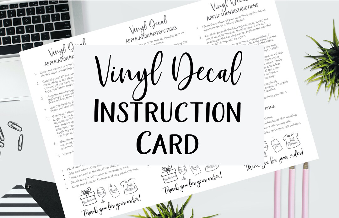 Detailed Vinyl Decal Application Instructions Printable - Thorough ...