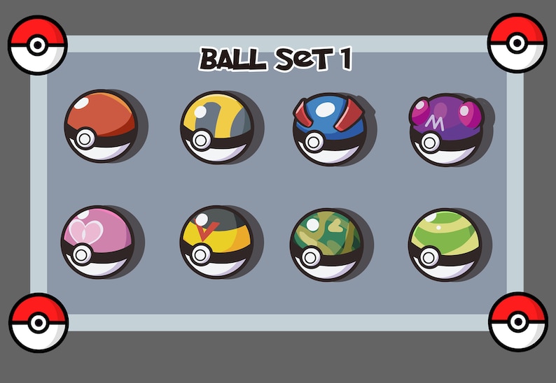 26 Pokeball Throwable Assets - Etsy