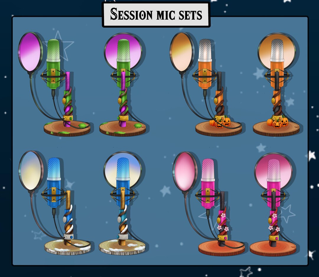 Session Vtuber Mic Sets - Etsy