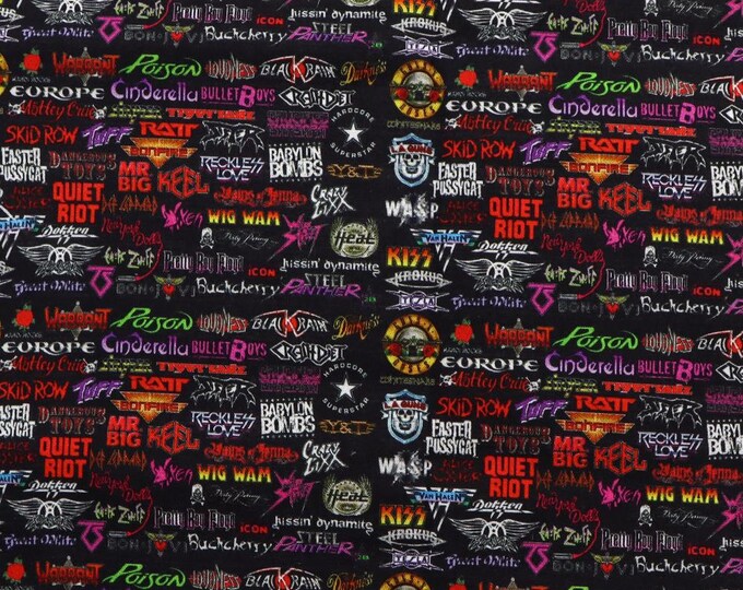 Hair Metal Mask 70s and 80s and 90s Rock Band Face Mask Rock - Etsy