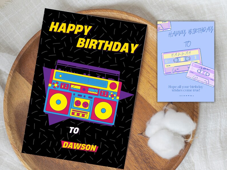 80s Neon Party Invitation Editable Template, Retro Celebrations ...