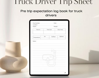 Printable Trucking Pre-trip Checklist and Trip Planning Sheet for Truck ...