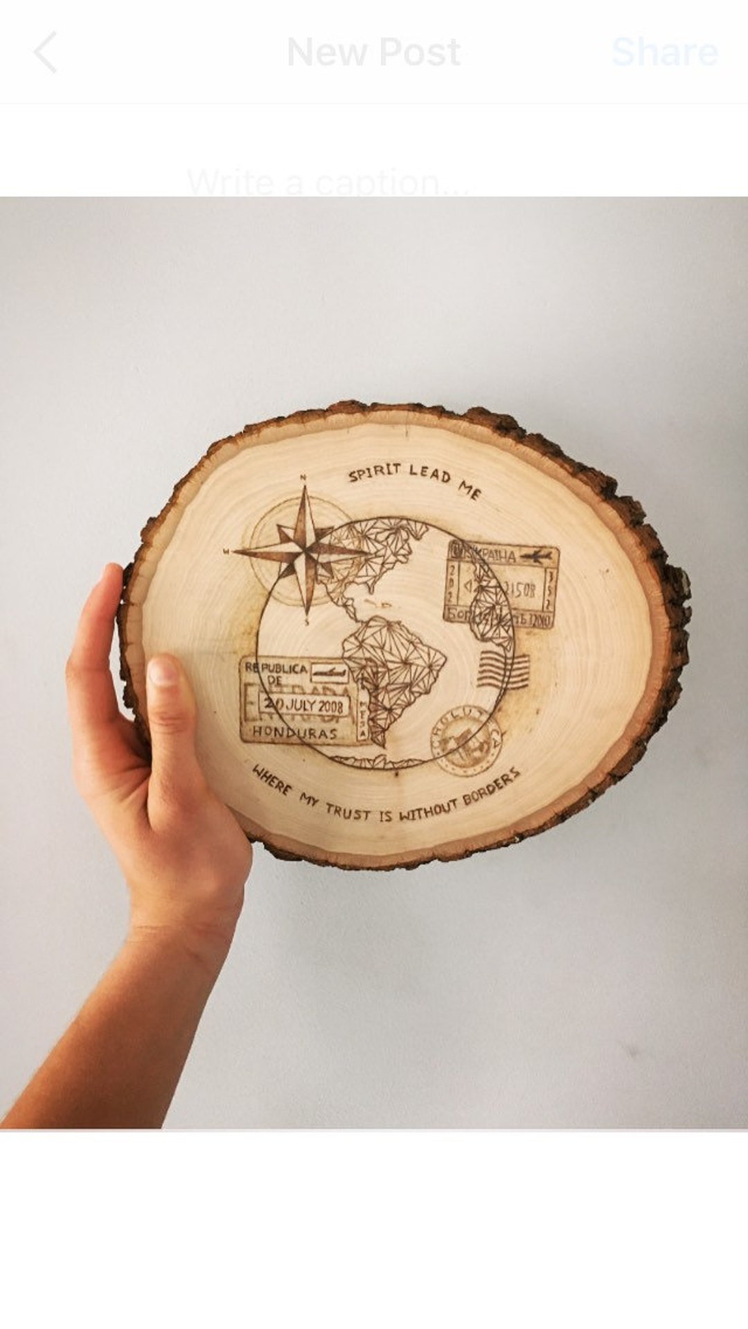 Compass Map With Custom Quote and Details - Etsy