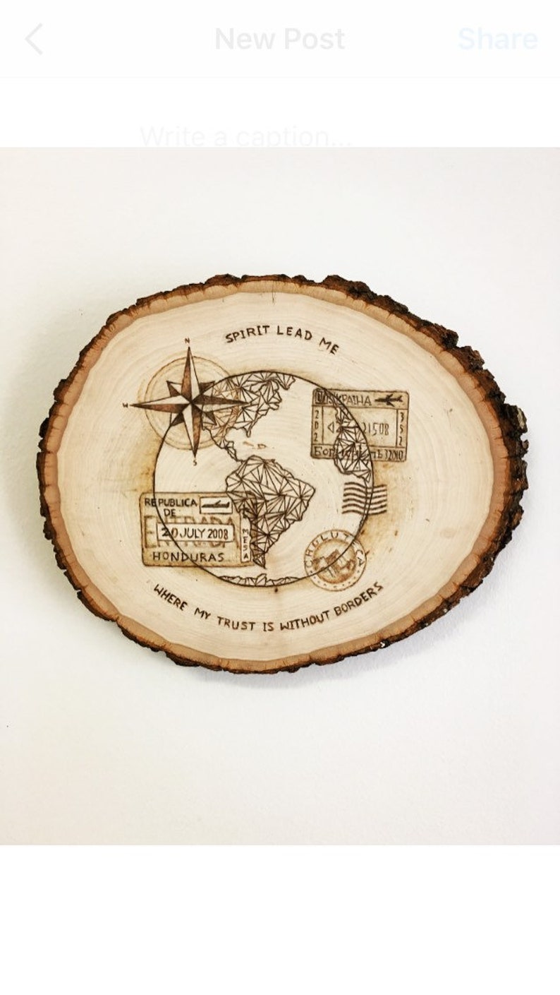 Compass Map With Custom Quote and Details - Etsy