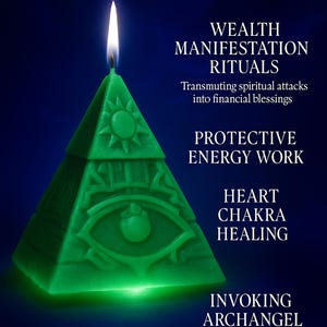 Pyramid of Power Candle – Abundance, Power, Insight - Etsy