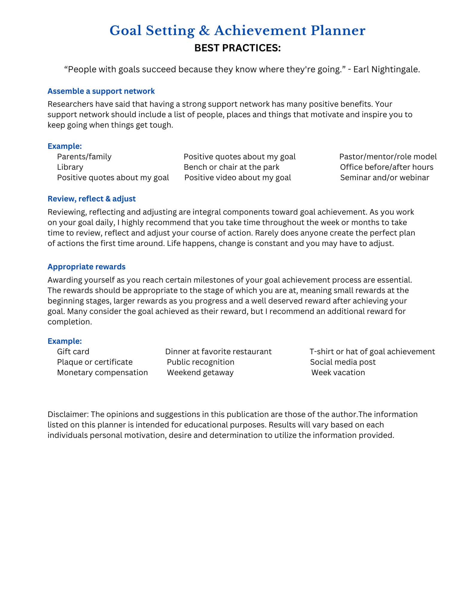 Goal Setting and Achievement Planner, Instructions, Examples, Best ...