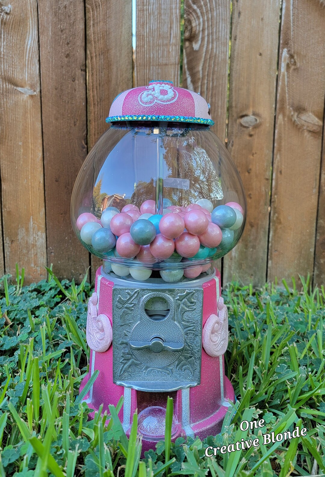 Gum Ball, Gumball Machine, Painted Gumball Machine, Barbie Inspired ...