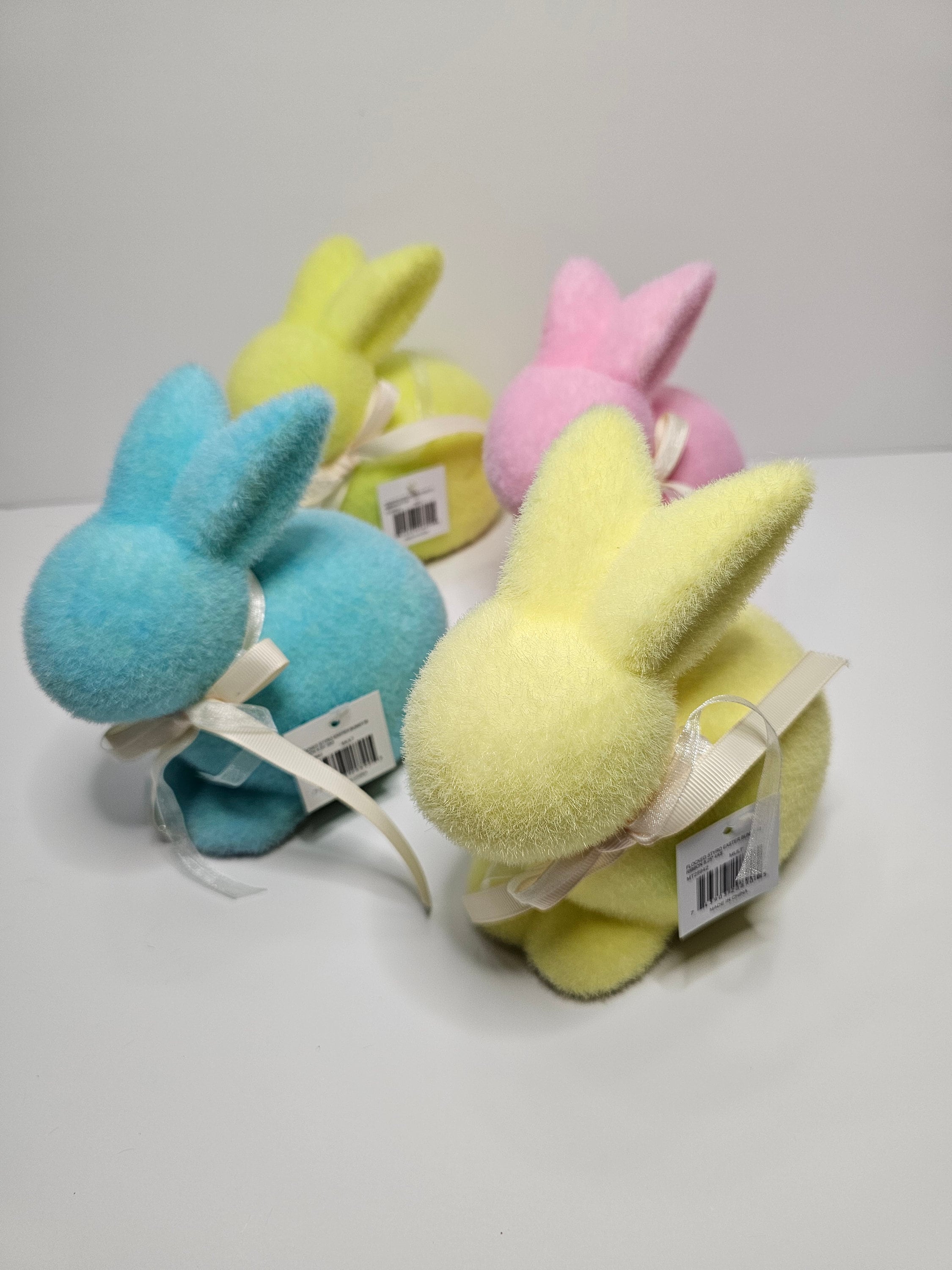 Flocked Bunny, Flocked Rabbit, Easter Bunny, Easter Rabbit, Easter ...