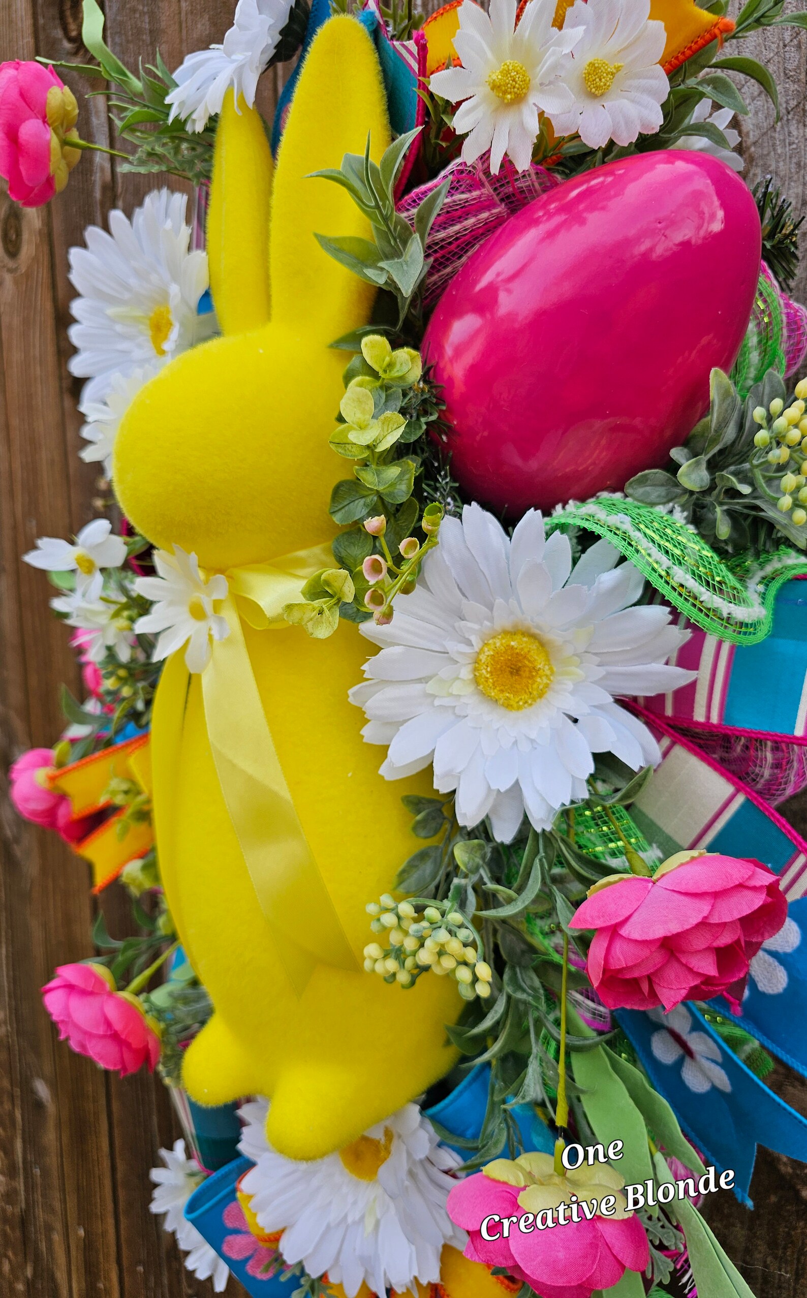 Easter Wreath, Easter Rabbit, Easter Bunny, Spring Wreath, Spring Decor ...