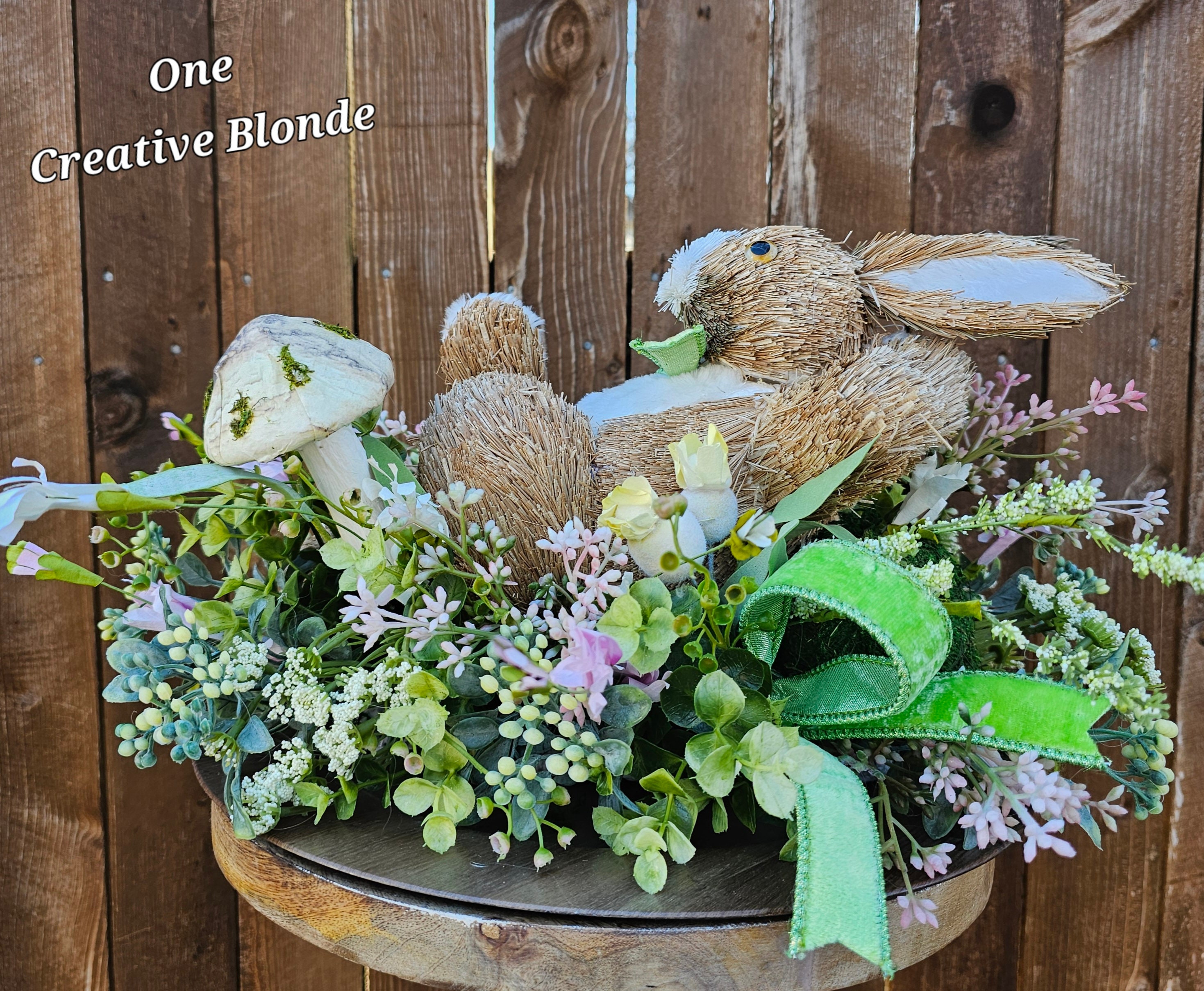 Easter Decor, Easter Arrangement, Bunny Decor, Bunny Arrangement ...