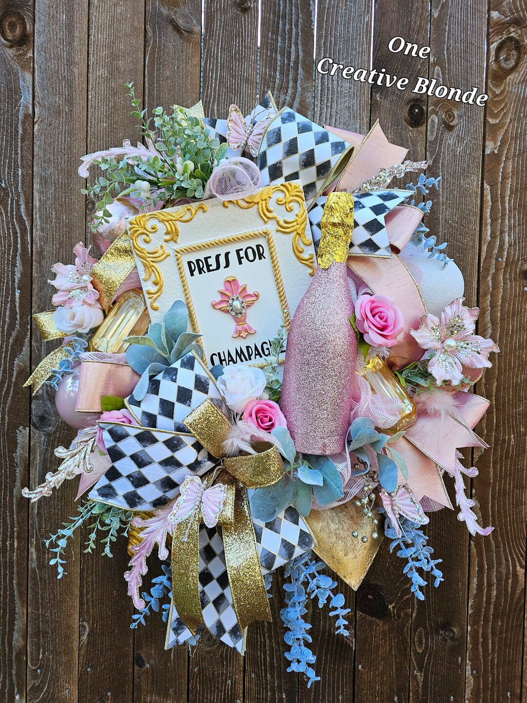 Fake Champagne, Gift for Her, Press for Champagne, Celebration, Toast ...
