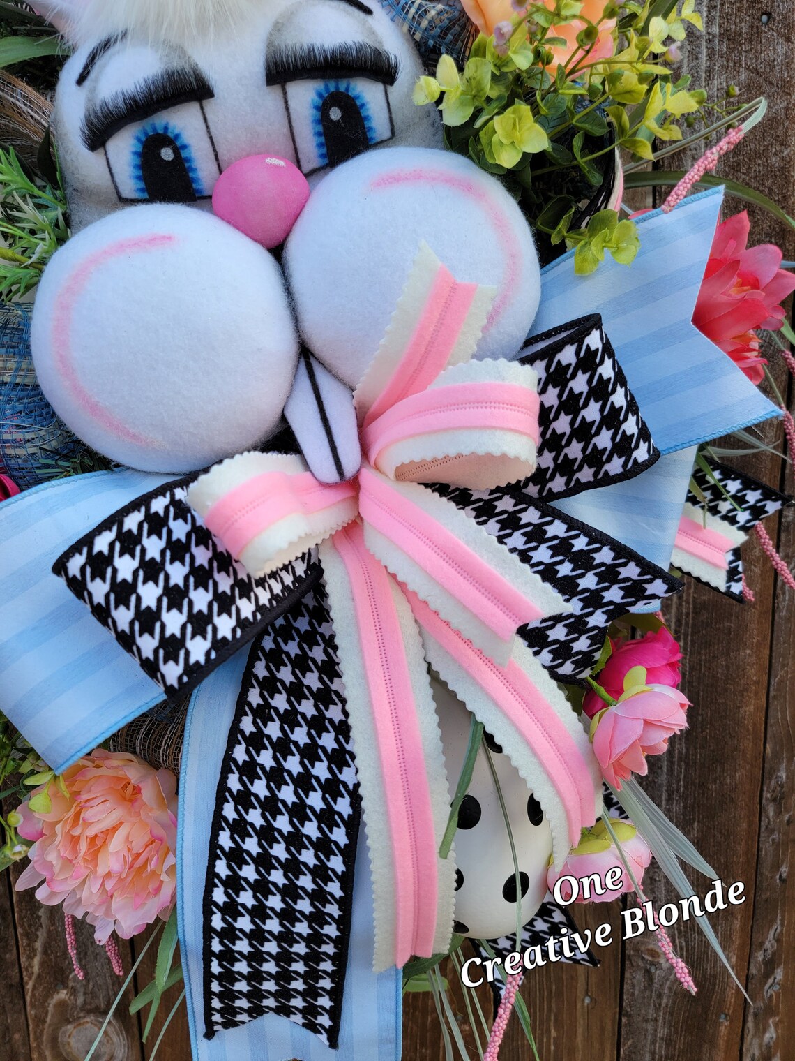 Easter Bunny, Easter Wreath, Easter Decor, Spring Wreath, Spring Decor ...