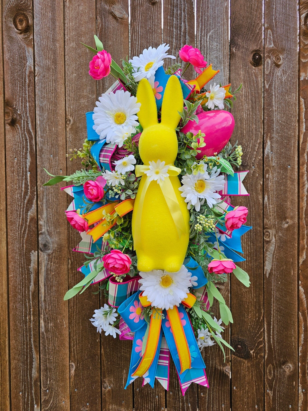 Easter Wreath, Easter Rabbit, Easter Bunny, Spring Wreath, Spring Decor ...