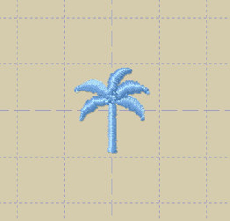 Mini Palm Tree Embroidery Design File - Etsy