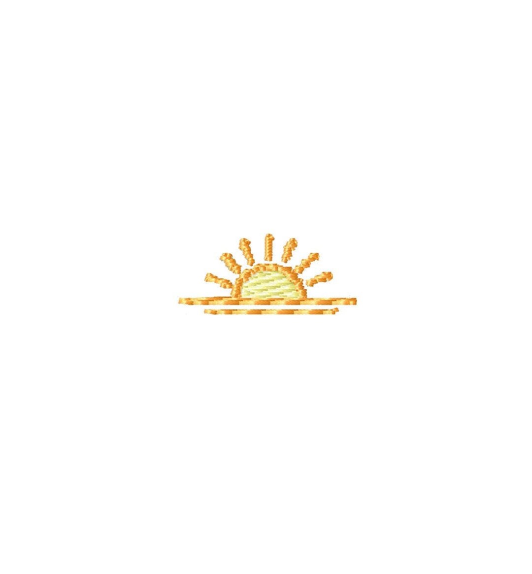 Mini Sunset Embroidery Design File - Etsy