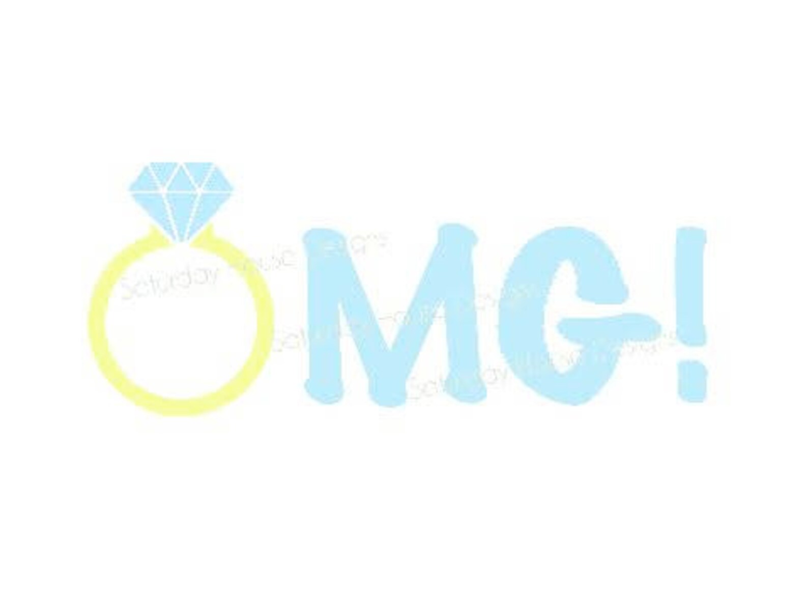 Engagment "omg" With Ring Embroidery Design - Etsy