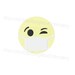 Winking Emoji Wearing Mask (embroidery Design File) - Etsy