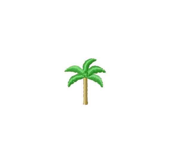 Mini Palm Tree Embroidery Design File | Etsy