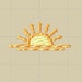 Mini Sunset Embroidery Design File - Etsy