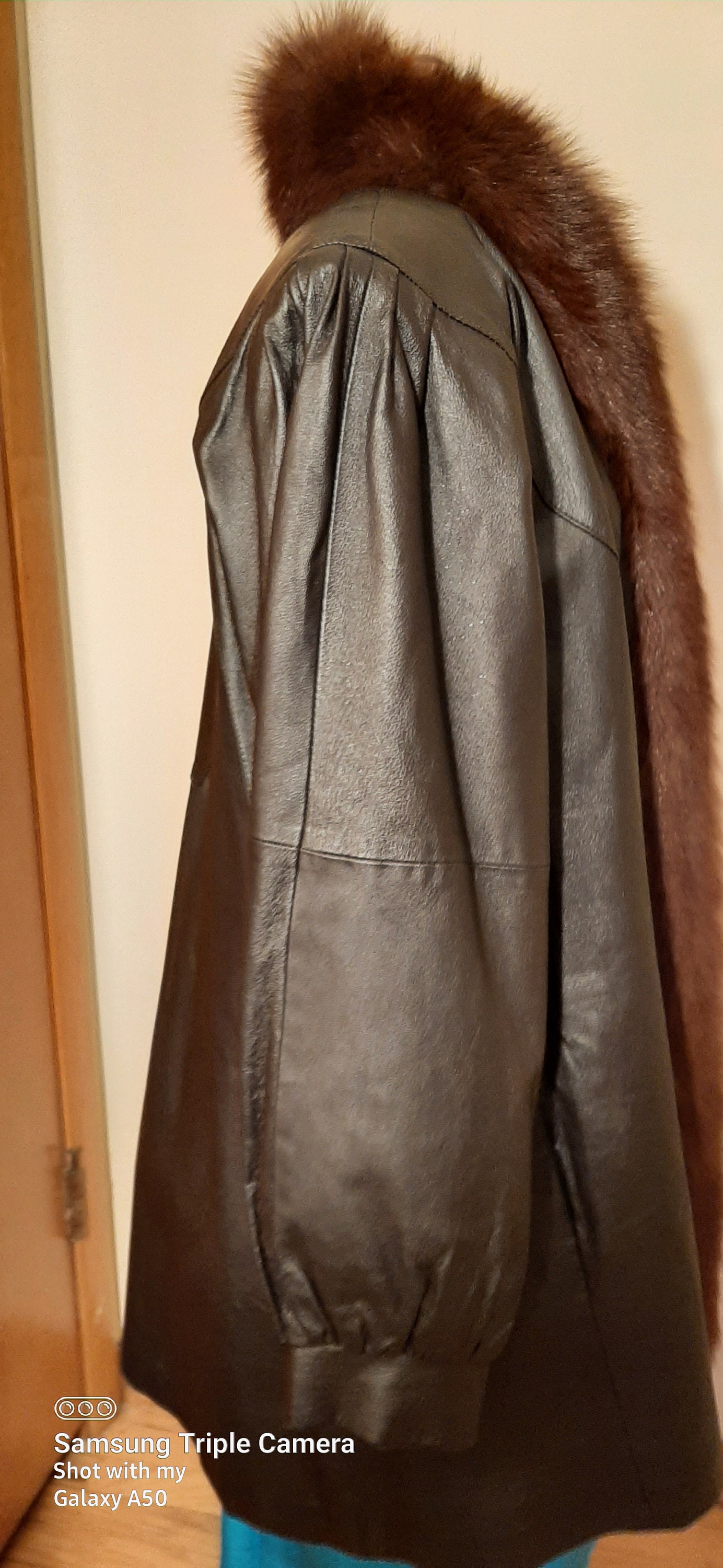 Henig Furs and Leather Coat, Leather and Fur Coat - Etsy