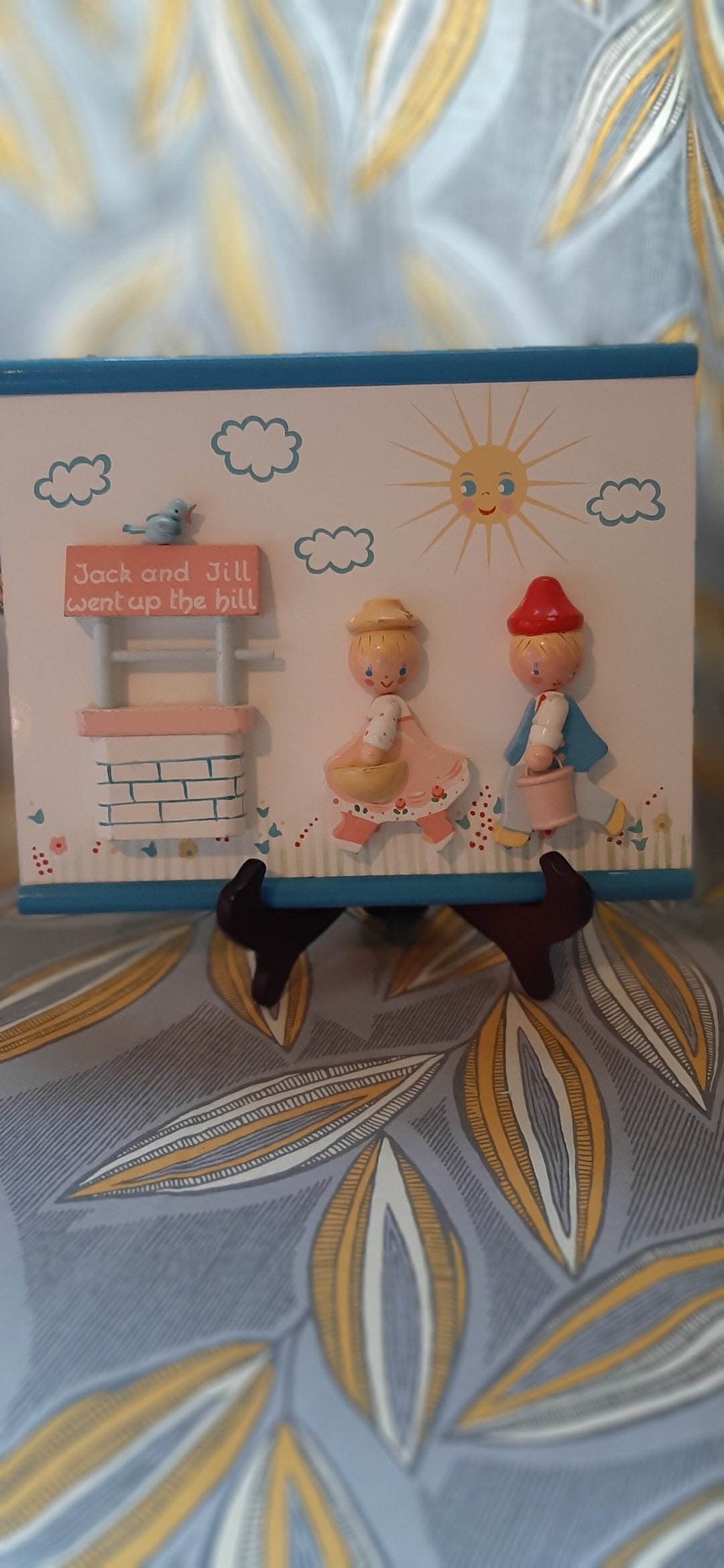 1950s Jack and Jill Wooden Wall Plaque: Nursery Rhyme Decor - Etsy