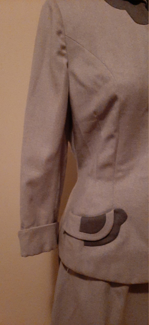 1940s Wool Suit, Wells Wool Suit, Vintage Wool Suit, - Gem