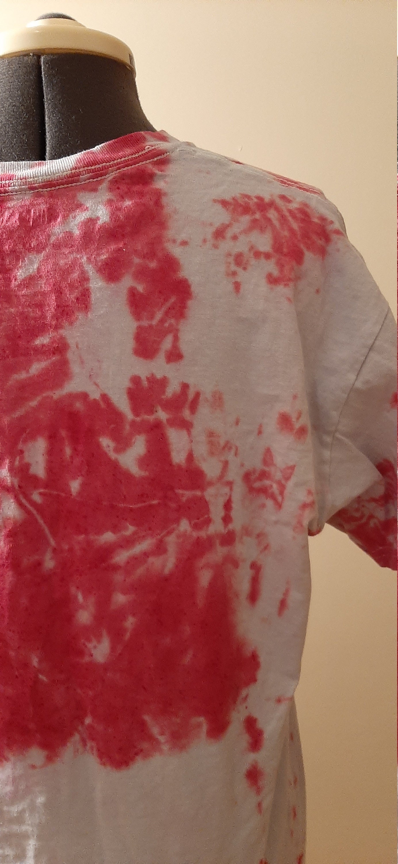 Hand Tie Dye Shirt, Dark Red Tie Dye Shirt, T-shirt, Tie Dye T-shirt ...