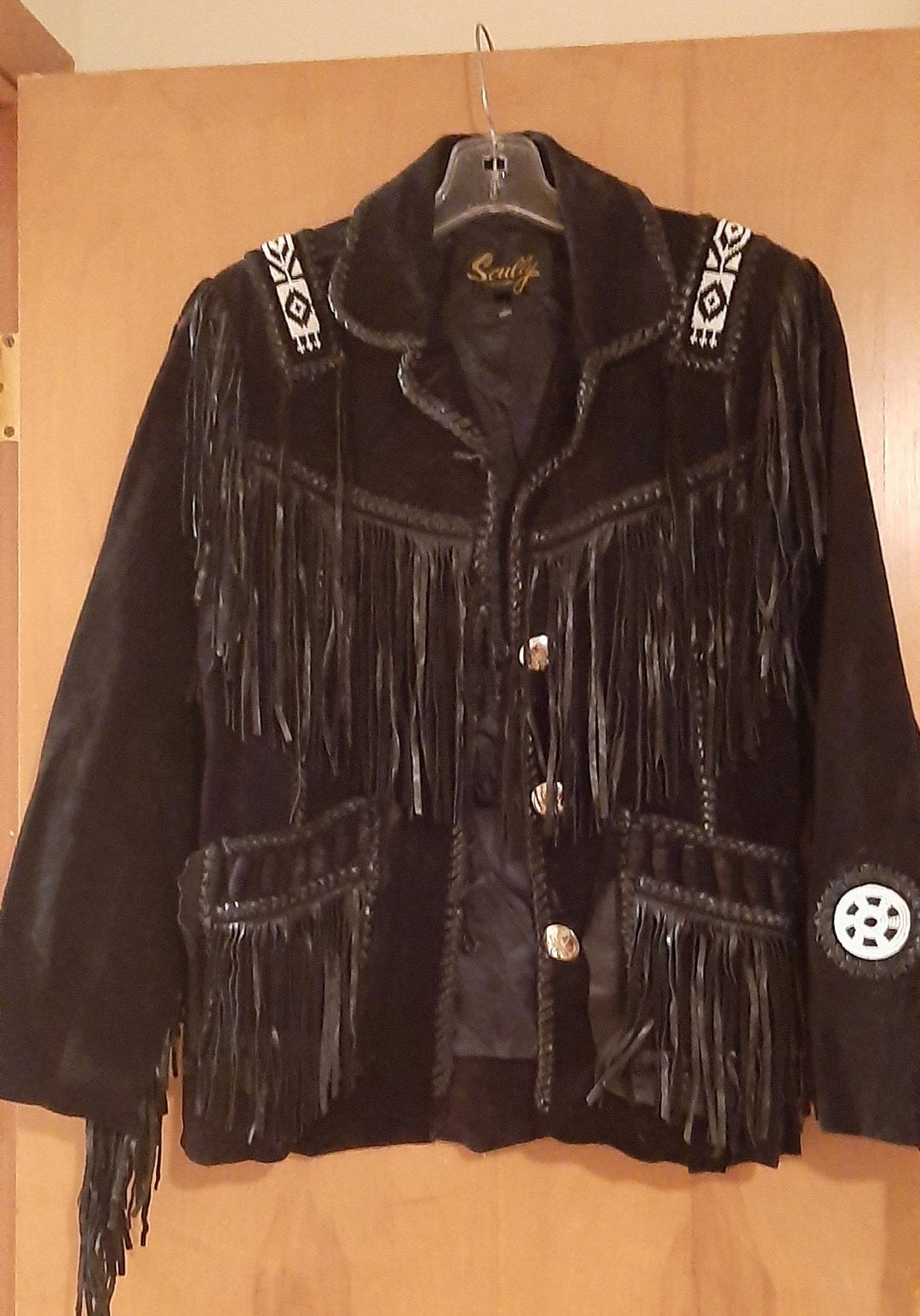 Scully Suede and Leather Fringe Jacket - Etsy