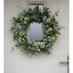 Spring Nordic Green Wreath - Etsy UK