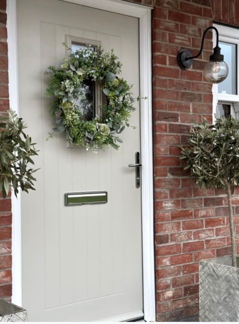 Spring Nordic Green Wreath - Etsy UK