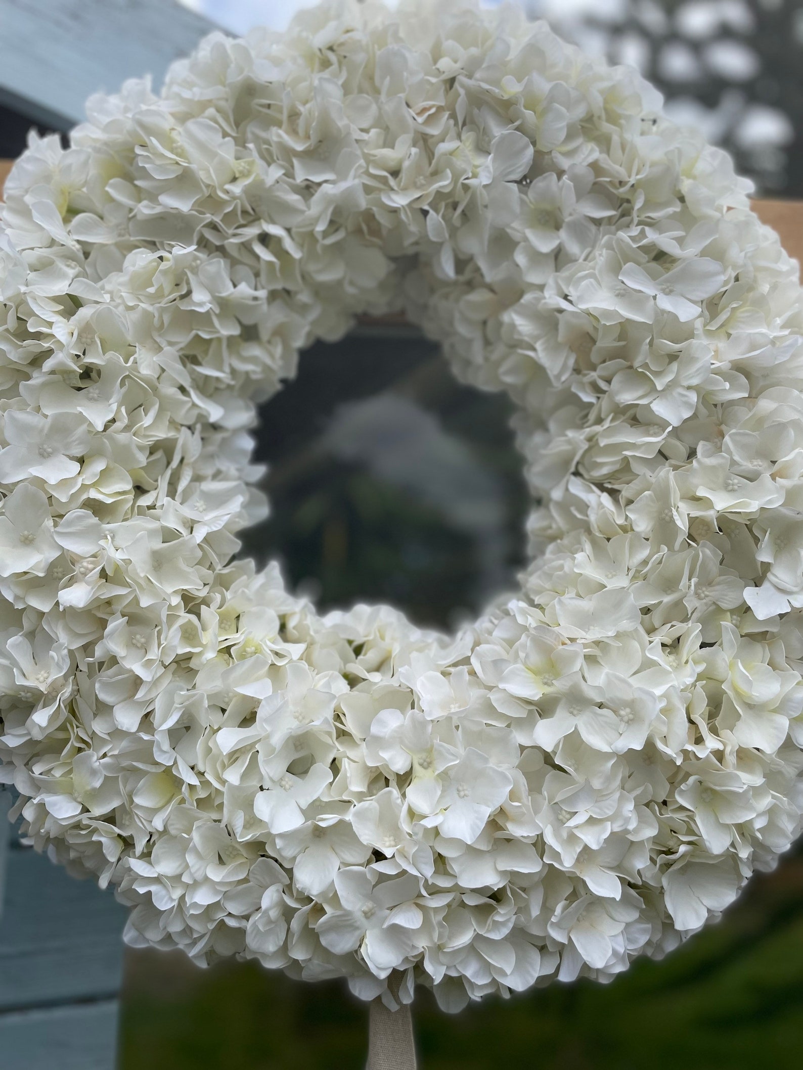 White Hydrangea Wreath - Etsy