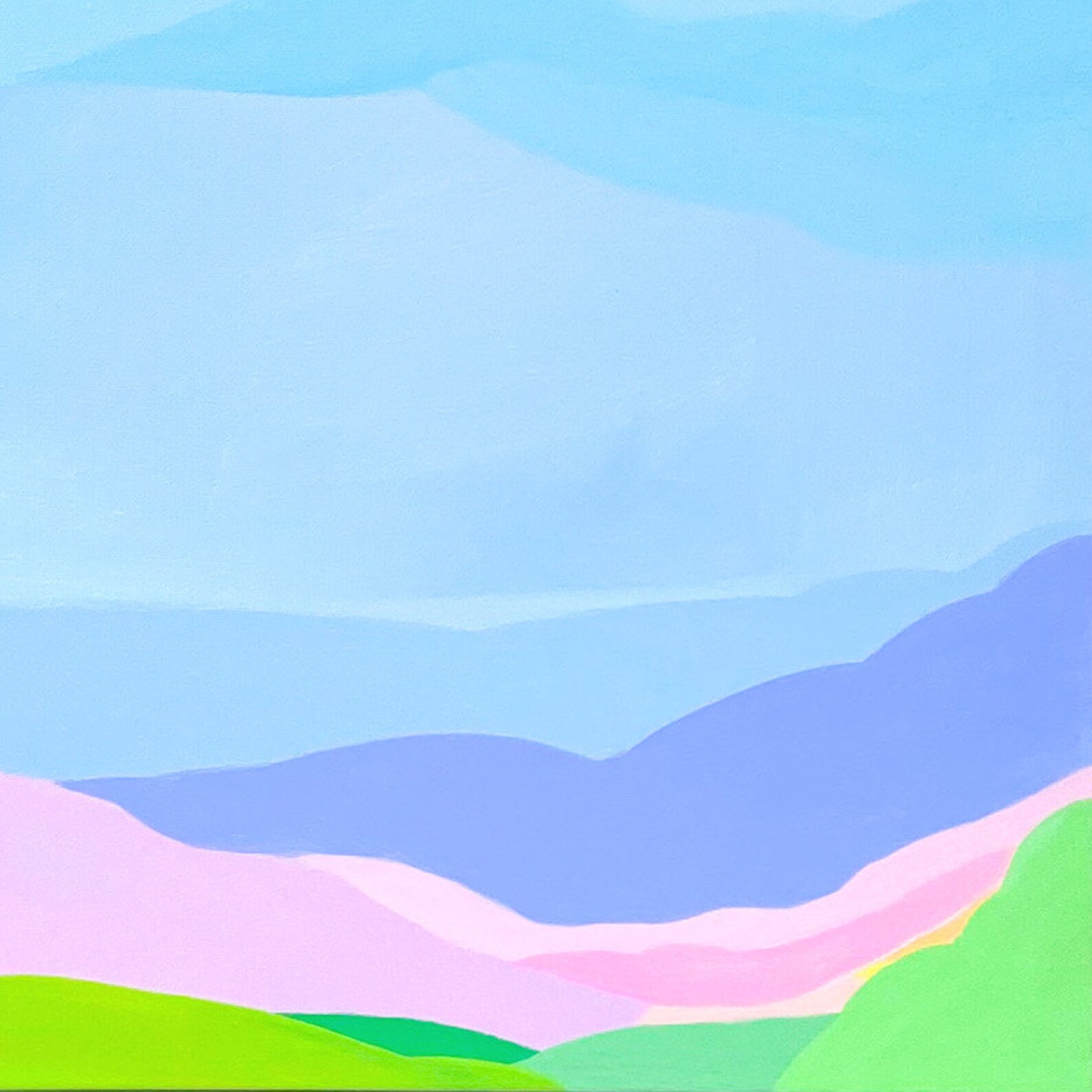 Original Abstract Painting 18x24 Colorful Wall Art Pastel | Etsy