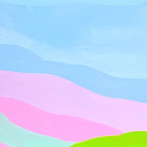 Original Abstract Painting 18x24 Colorful Wall Art Pastel - Etsy