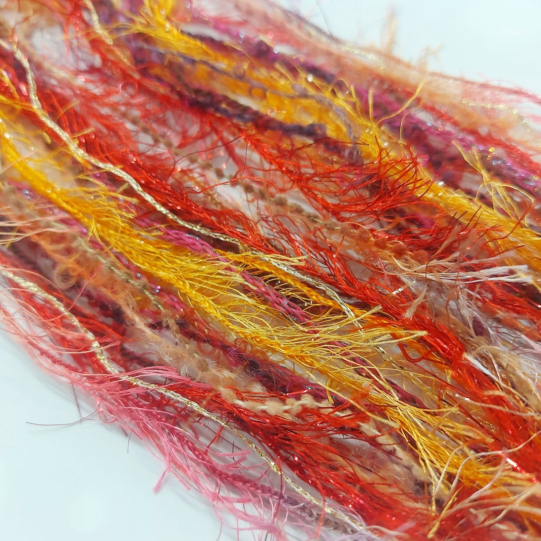 FABULOUS FIBRES Phoenix 10pcs X 60 Lengths All Different Reds Fibres ...