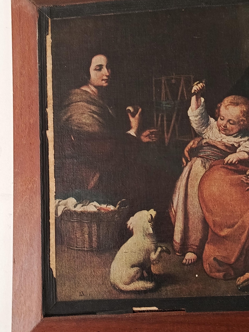Vintage the Holy Family With a Little Bird by Bartolomeu Esteban ...