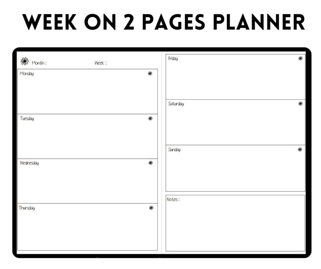 Weekly Planner, WO2P, Undated Planner, Midori Insert, Travelers ...