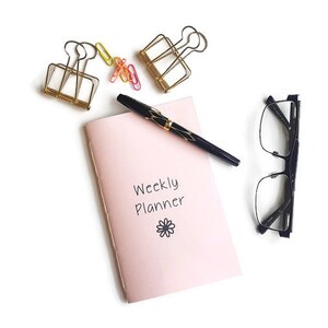 Weekly Planner, WO2P, Undated Planner, Midori Insert, Travelers ...