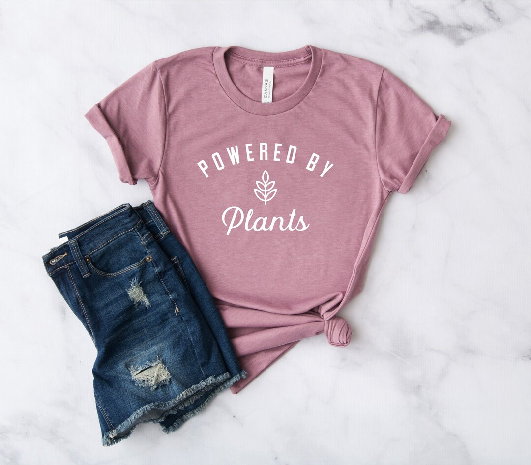 Vegan Shirt | Powered by Plants Shirt, Run on Veggies Shirt, Plant ...