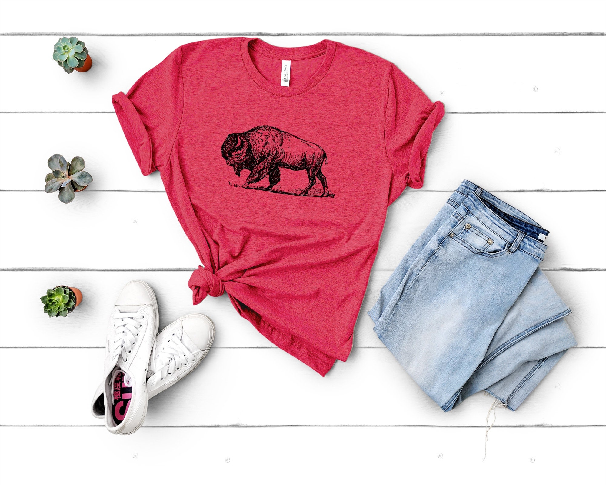 Bison Shirt | Bison Shirt, Bison T Shirt, Buffalo Shirt, Wyoming Shirt ...
