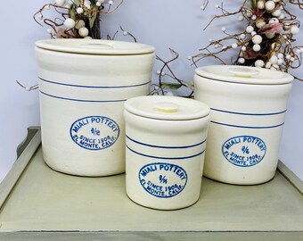 Vintage Miali Pottery 2 Gallon Crock - Etsy