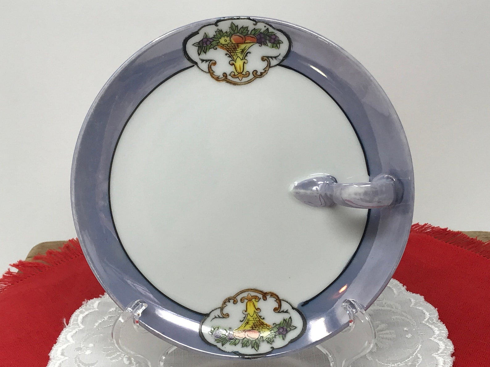 Antique Noritake M MORIMURA Blue Lustreware Lemon Dish - Etsy