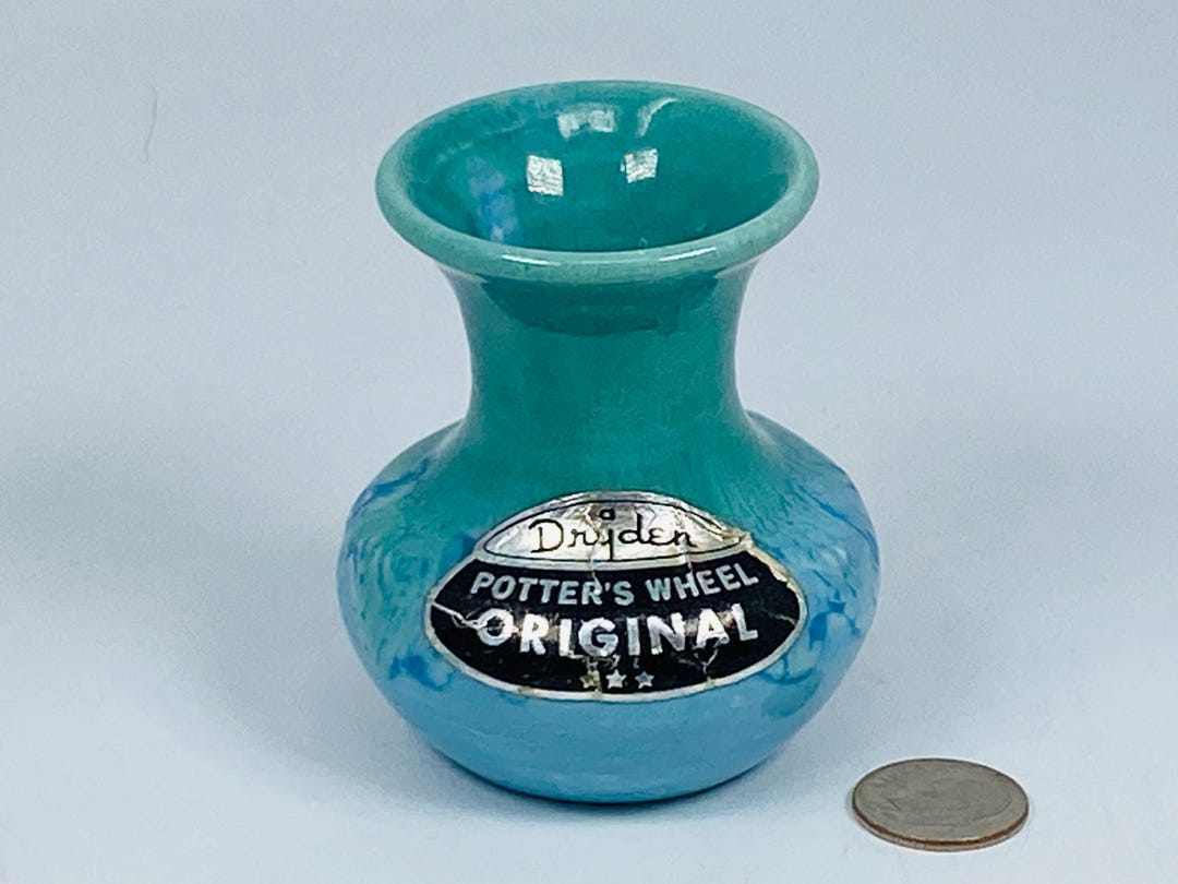Artist Signed Dryden Potter's Wheel Mini Vase - Etsy