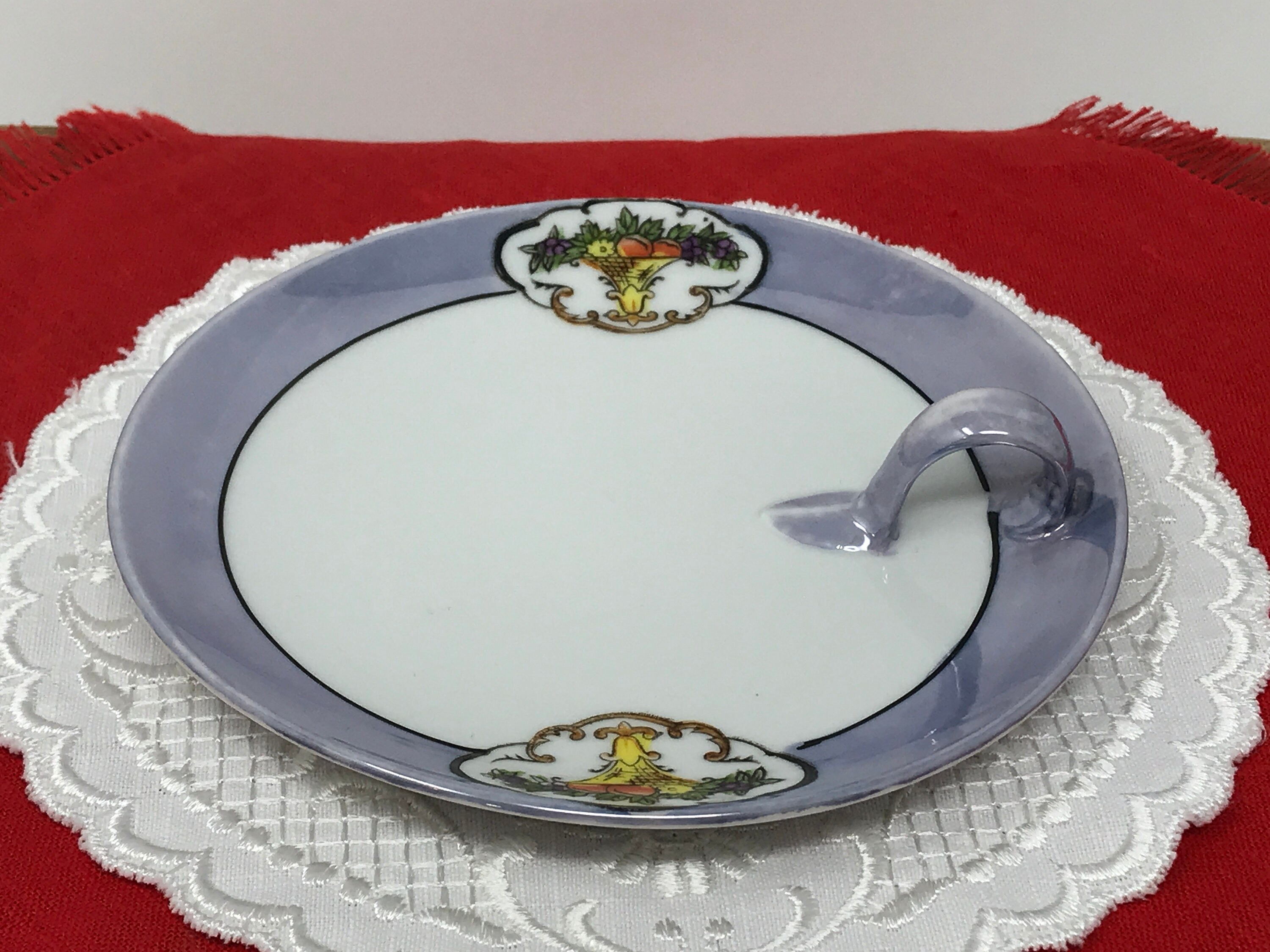 Antique Noritake M MORIMURA Blue Lustreware Lemon Dish - Etsy