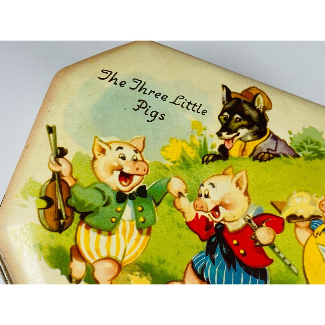 Vintage the Three Little Pigs Metal Tin by the Metal Box Co. England - Etsy