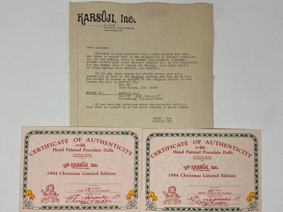 Dolls & Miniatures 1984 Limited Edition Cheryl J Reeder Porcelain 23 ...