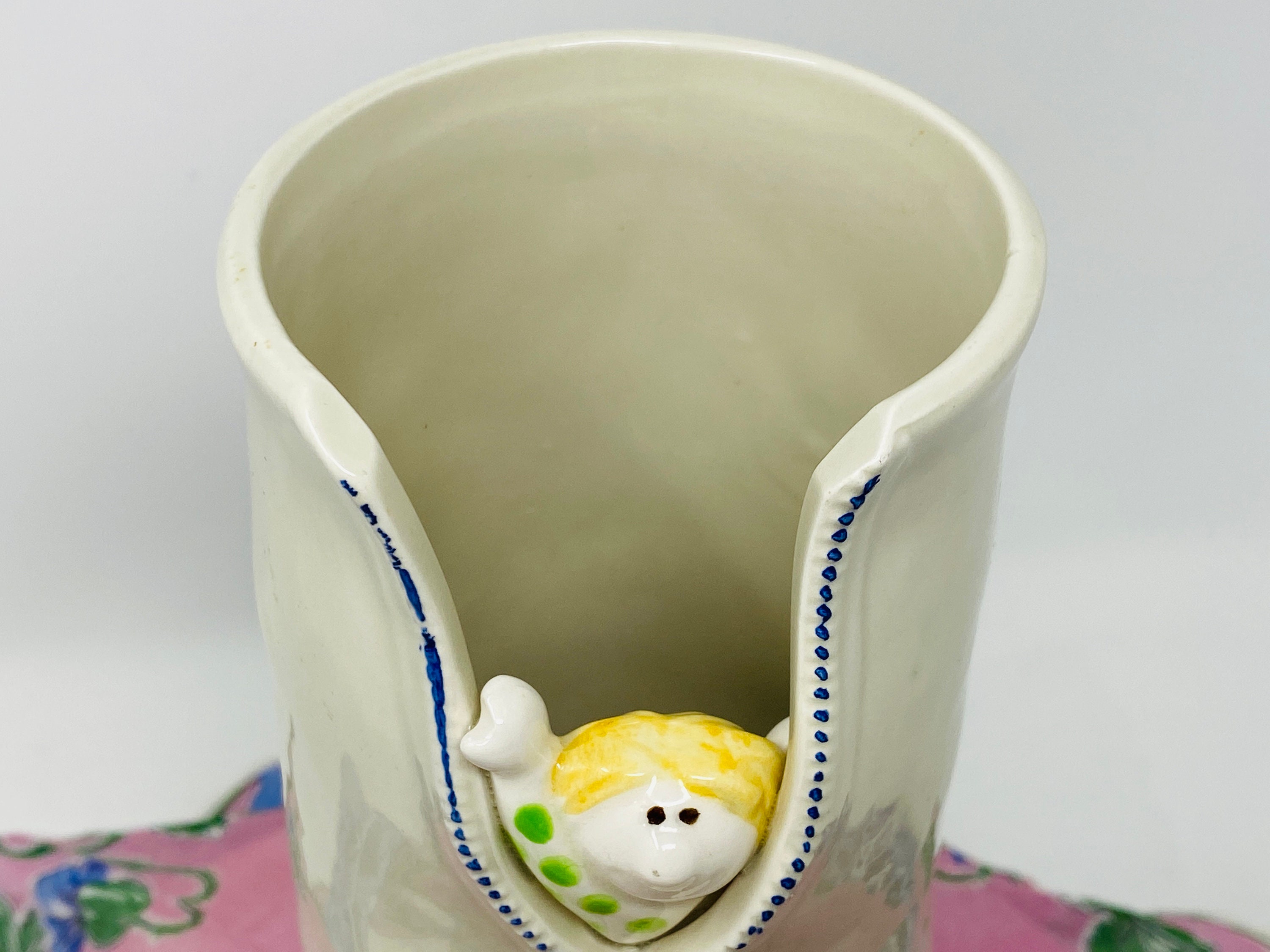 1970's Fitz and Floyd Zip up Vase Whimsical Zipper - Etsy